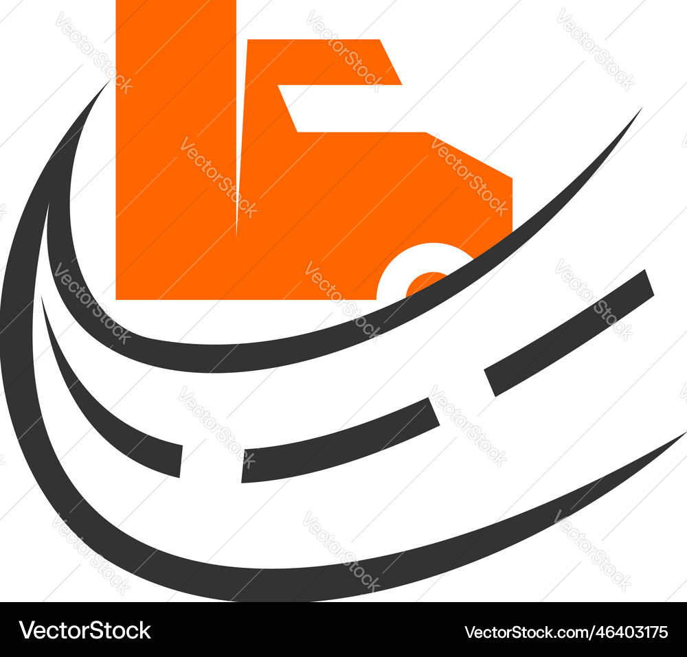 Transport logo template icon brand identity Vector Image