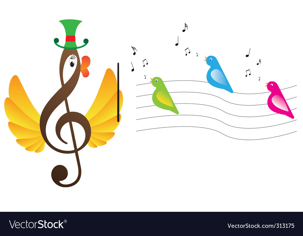 Treble clef Royalty Free Vector Image - VectorStock