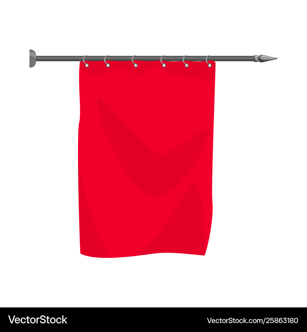 Curtain and banner logo Royalty Free Vector Image