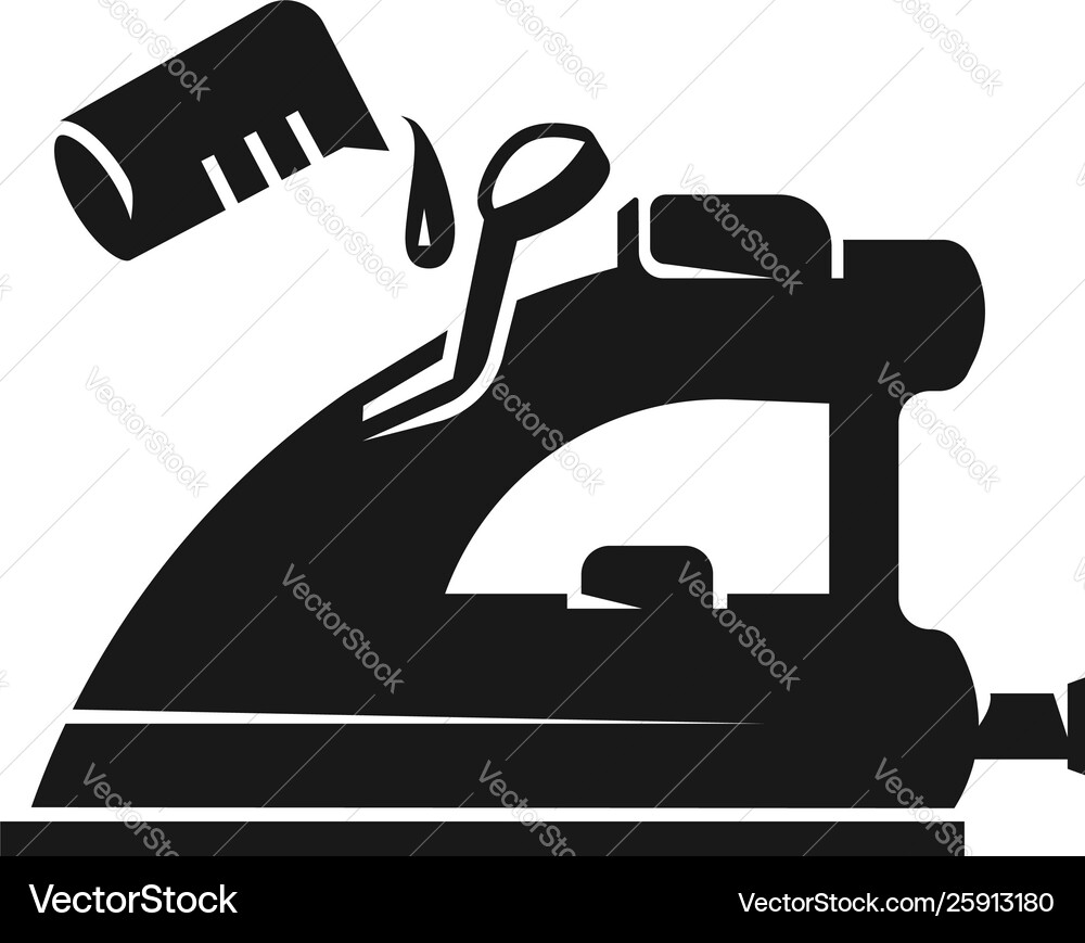 Fill water iron icon simple style Royalty Free Vector Image