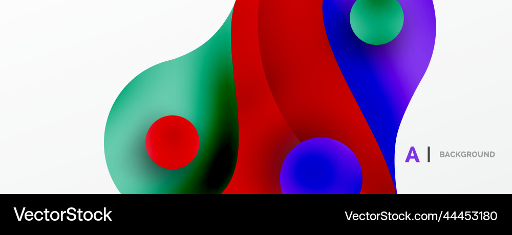 Flowing geometric shapes minimalist abstract Vector Image