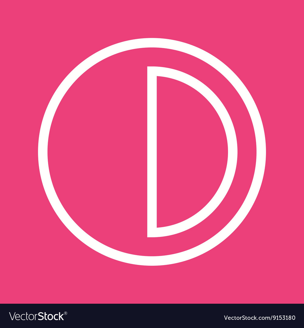 Half pie chart Royalty Free Vector Image - VectorStock