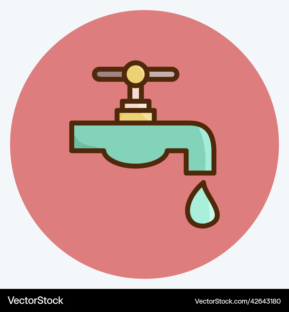 Icon water resource suitable for education symbol Vector Image