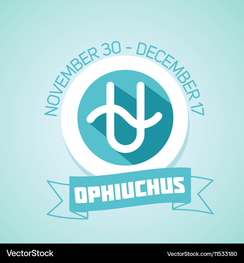 Ophiuchus zodiac sign Royalty Free Vector Image