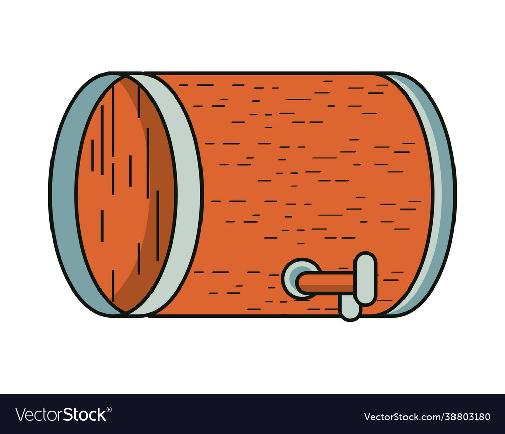Wooden barrel beer Royalty Free Vector Image - VectorStock Wooden barrel beer Royalty Free Vector Image - VectorStock