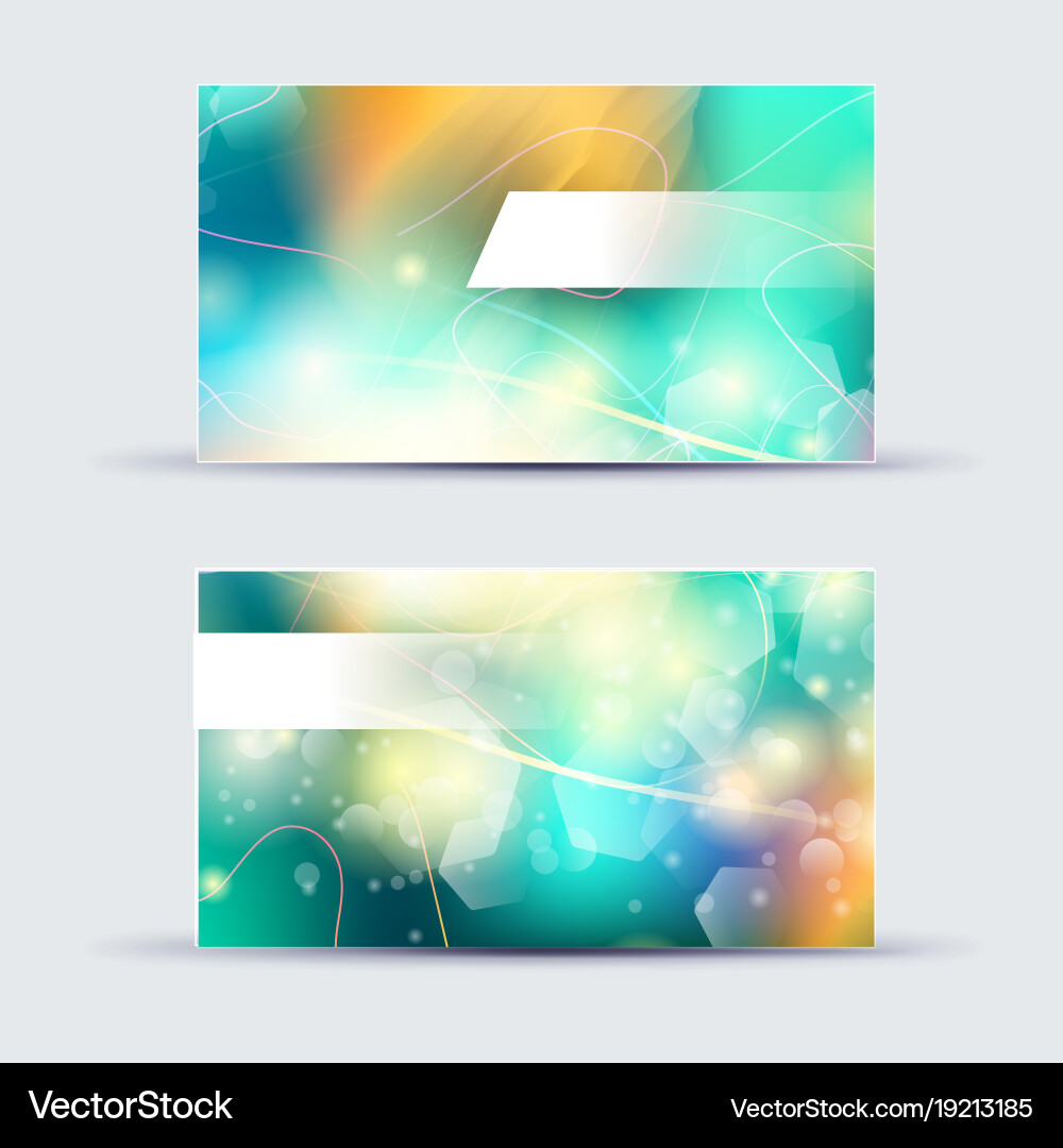 Abstract blank name card template for business Vector Image
