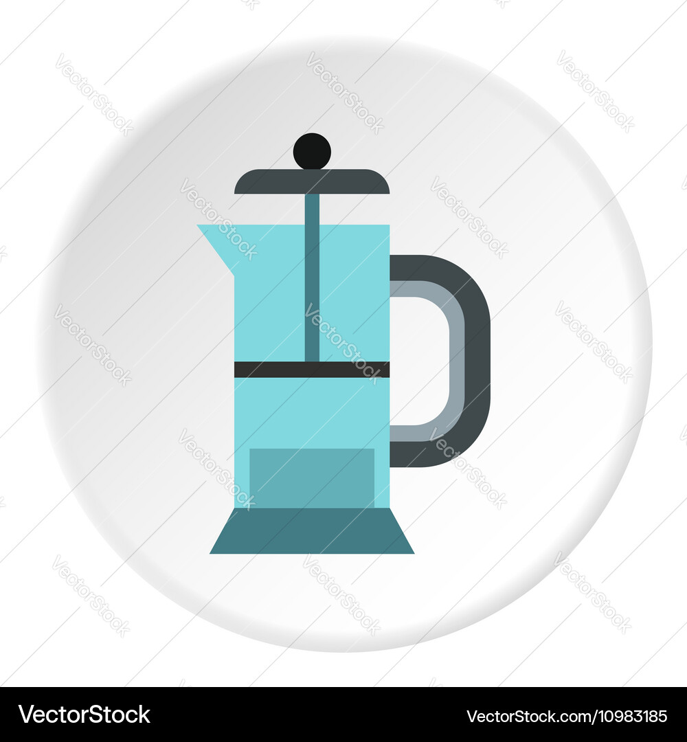 Manual juicer icon flat style Royalty Free Vector Image