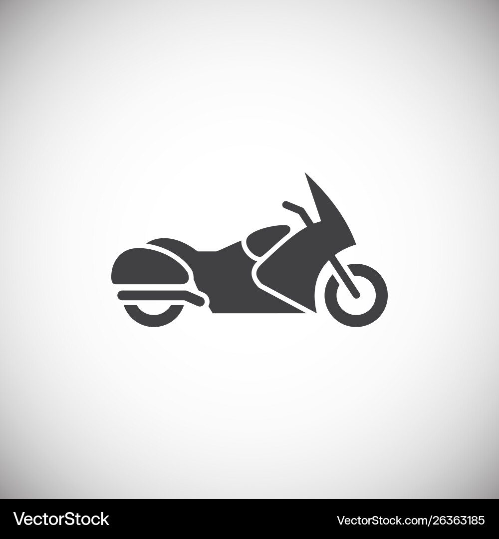 Moto related icon on background for graphic Vector Image
