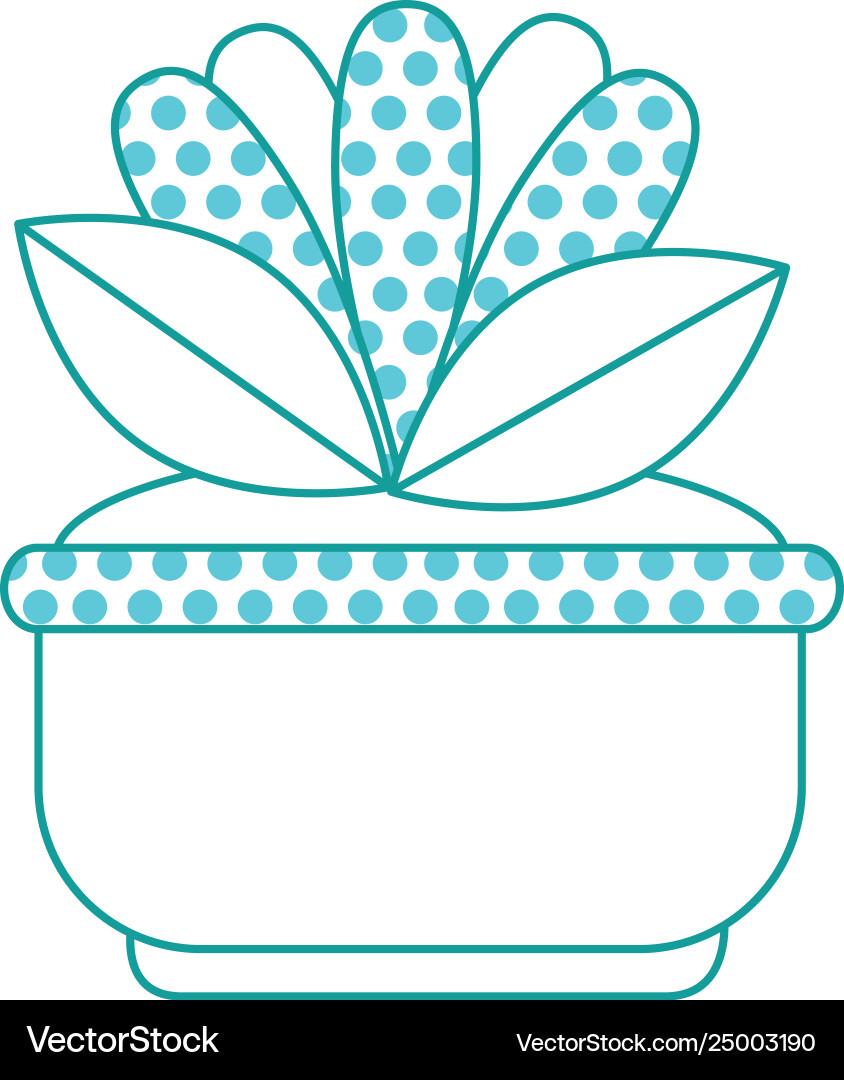 Beautiful flowers in pot decorative Royalty Free Vector