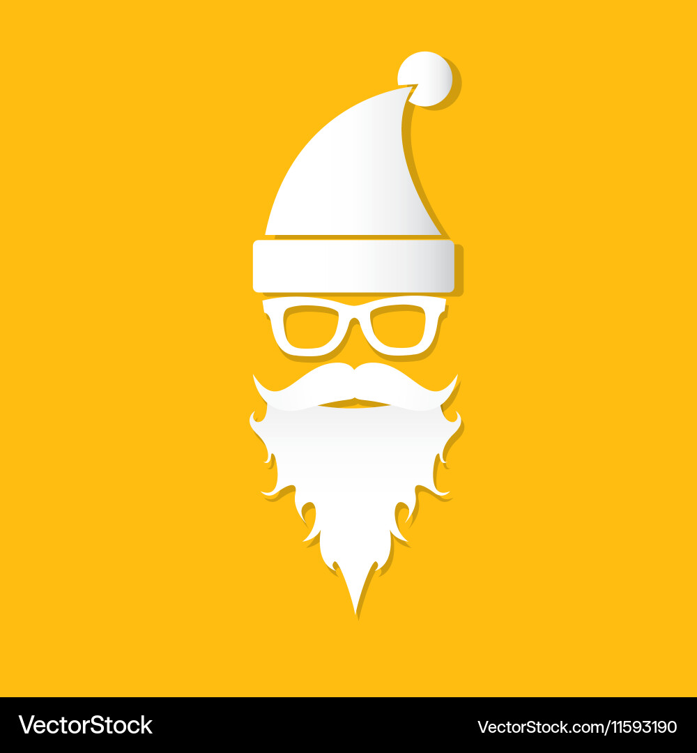 Christmas hipster poster for greeting card Vector Image