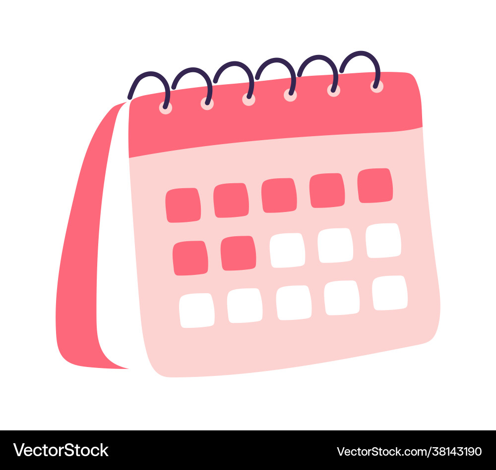 Menstrual calendar icon Royalty Free Vector Image