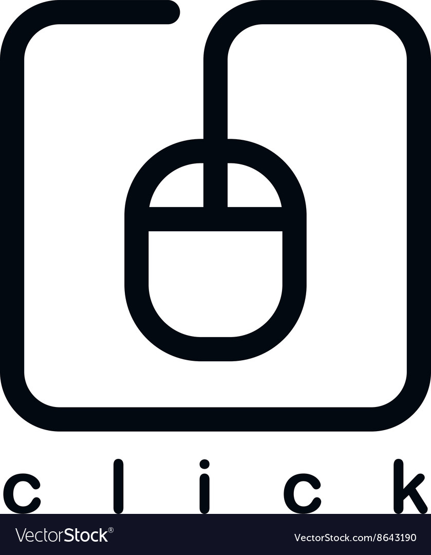 Notebook mouse theme logotype Royalty Free Vector Image