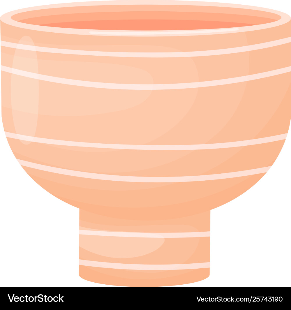 Pink flower pot on leg Royalty Free Vector Image