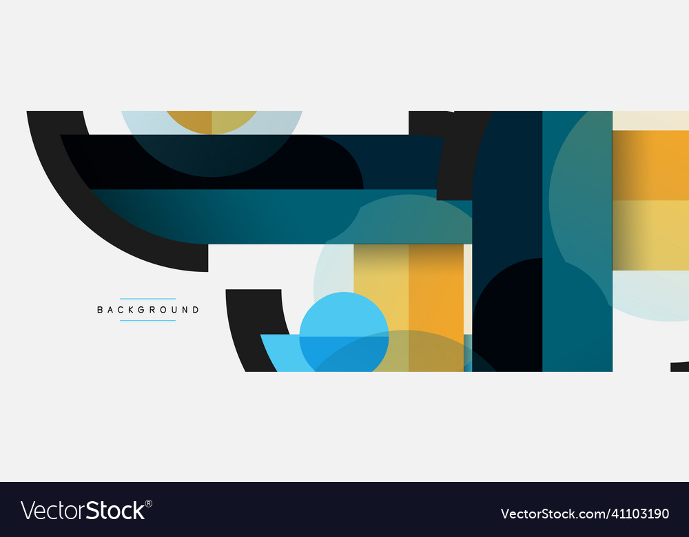 Round geometric shapes lines and circles Vector Image