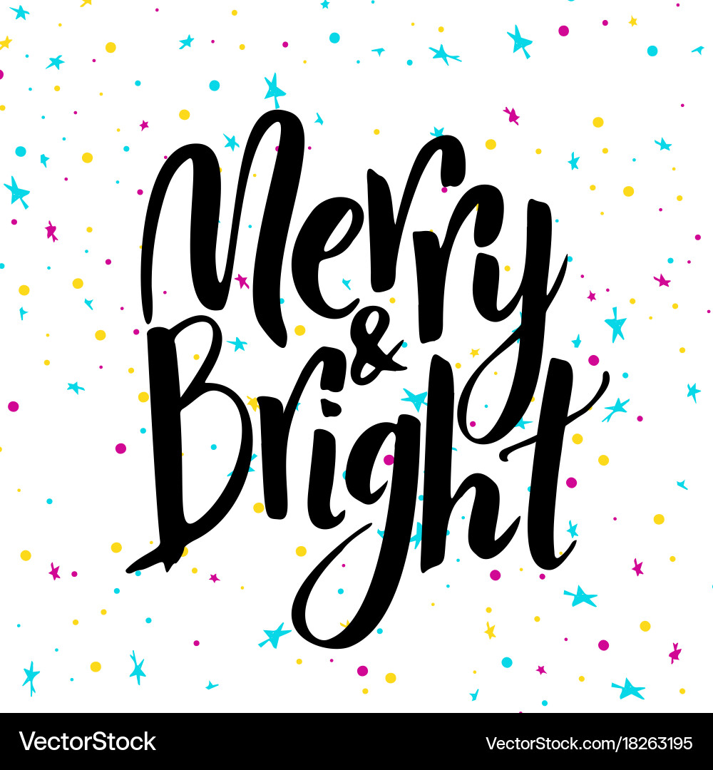 Handwritten modern brush lettering handwriting Vector Image