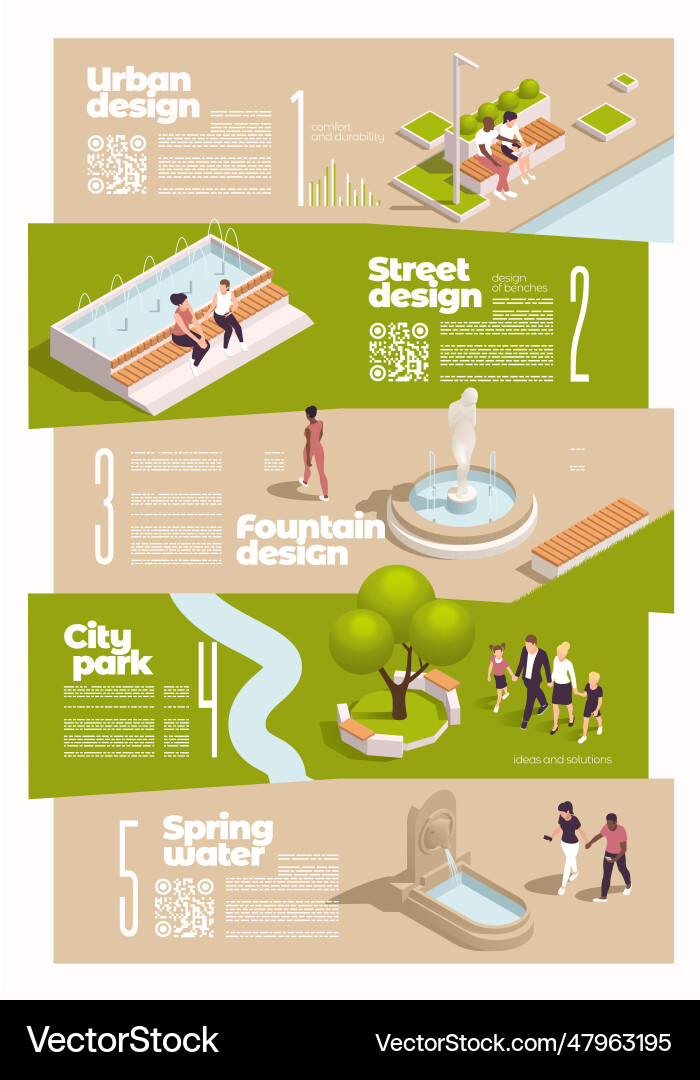 Park street design banners Royalty Free Vector Image