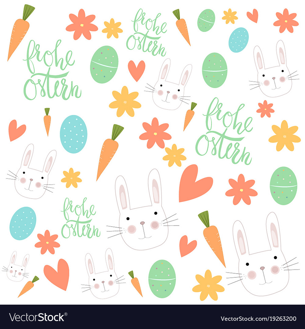 Colorful easter pattern Royalty Free Vector Image