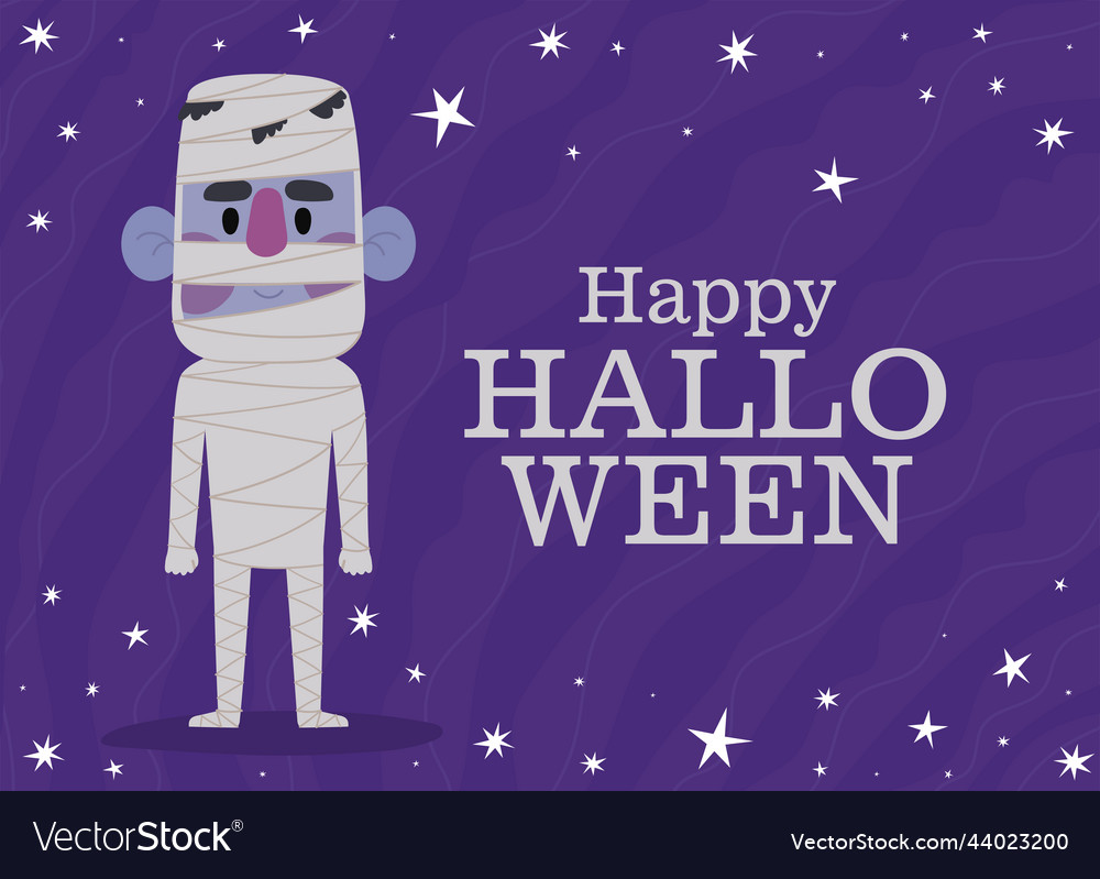 Colorful halloween poster Royalty Free Vector Image