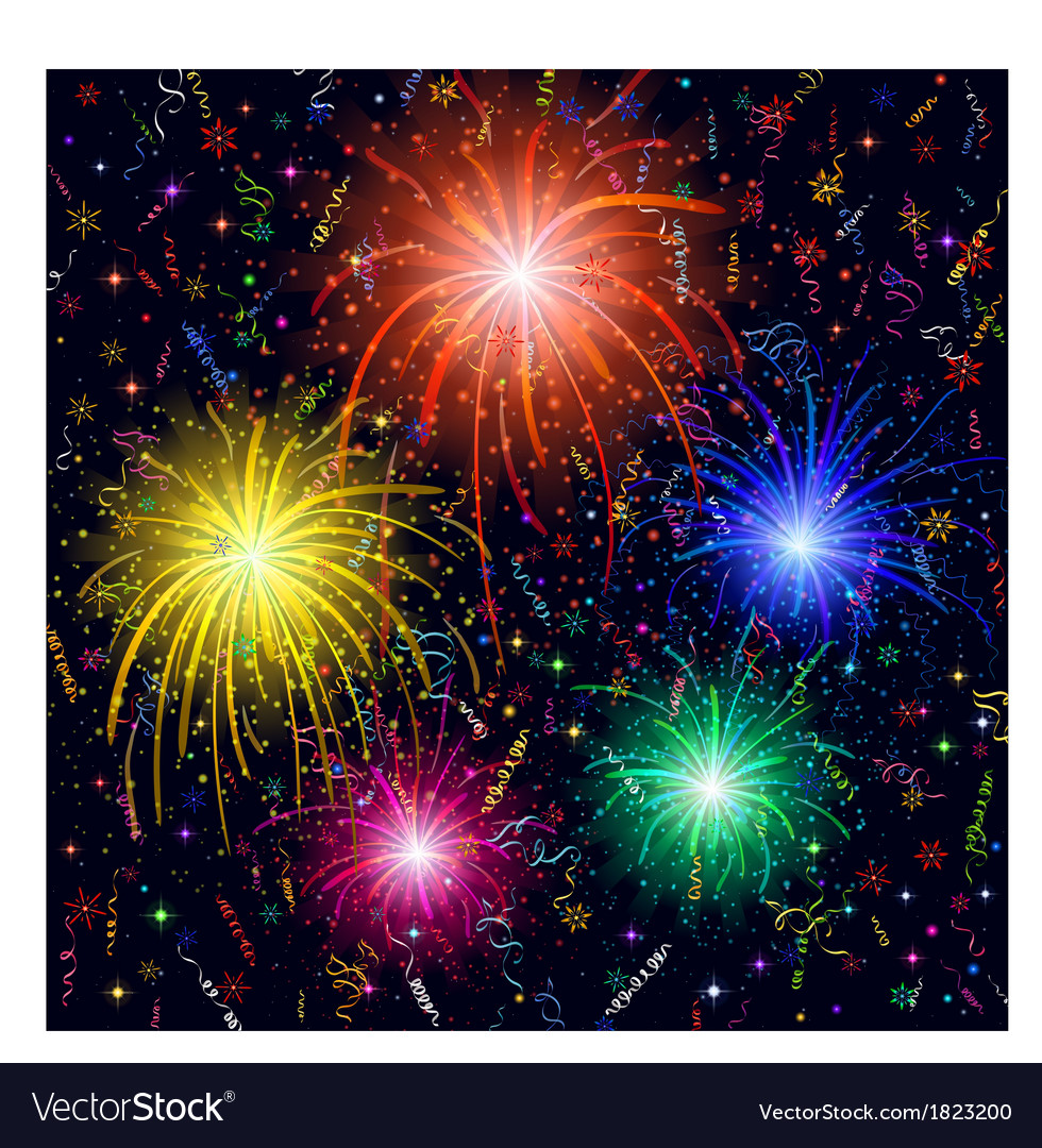 Firework background Royalty Free Vector Image - VectorStock