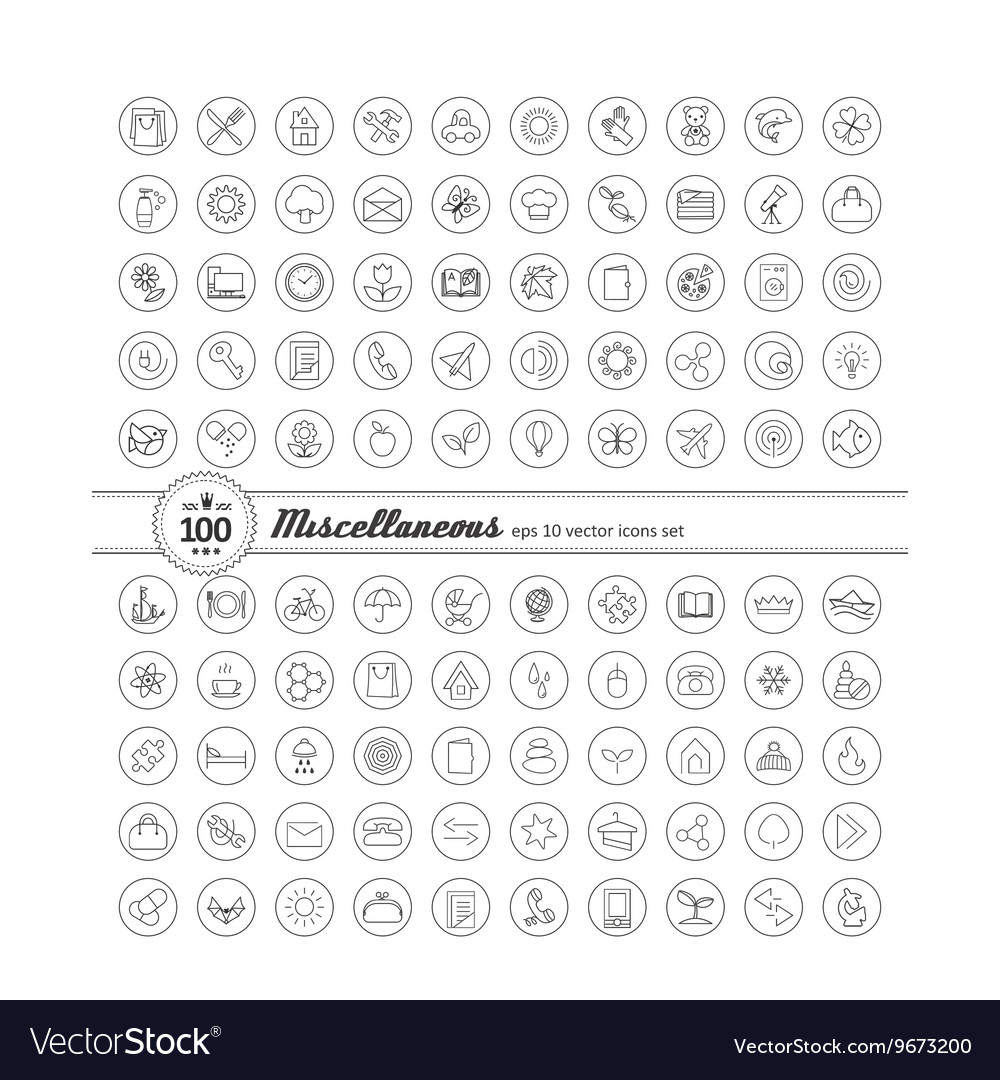 Miscellaneous symbols Royalty Free Vector Image