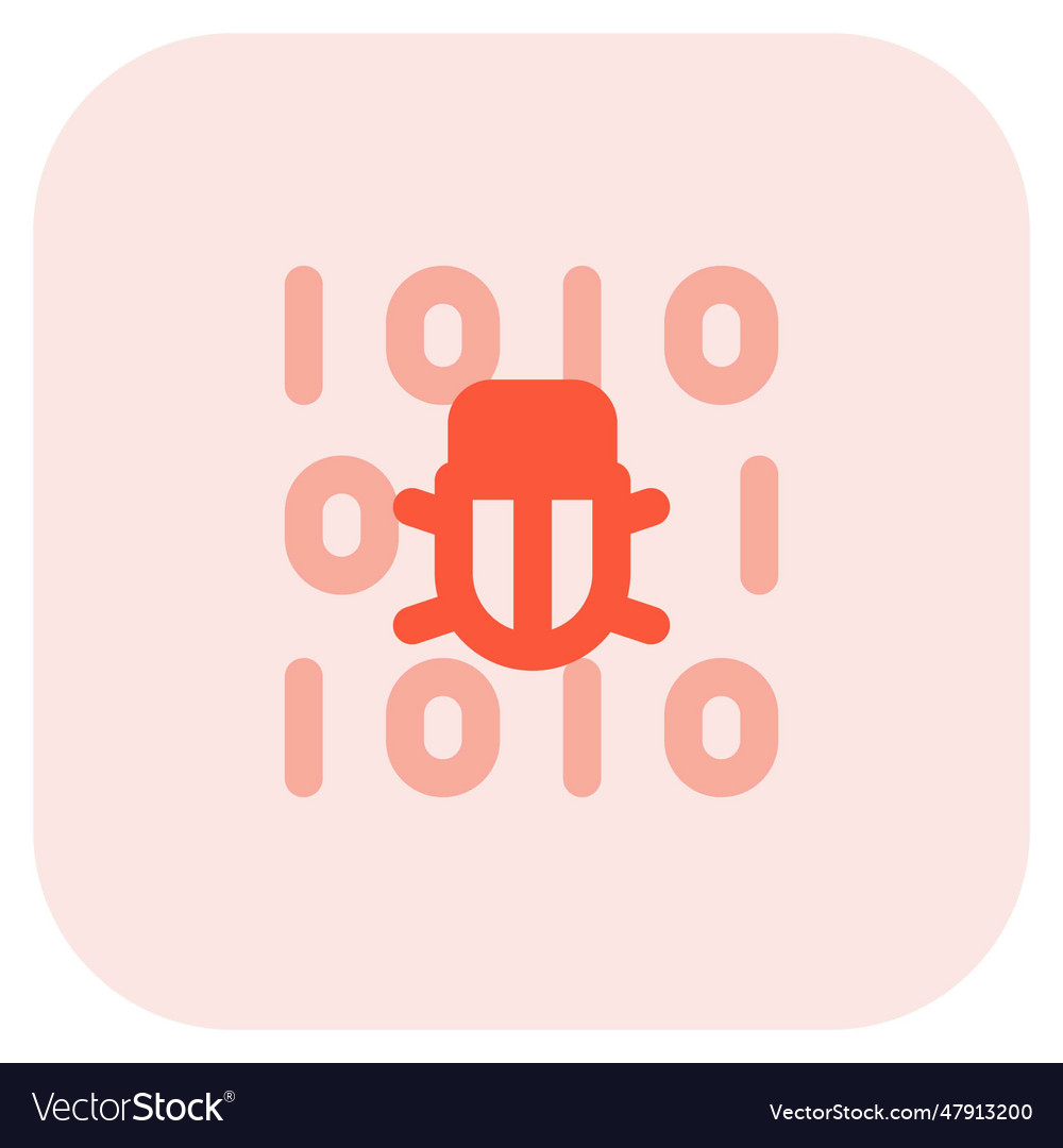 Overflowing Bug In The Binary Code Search Vector Image 
