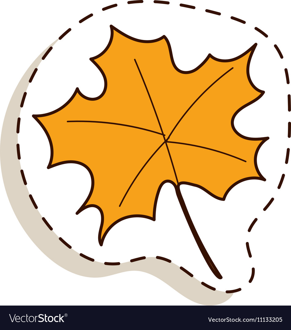 Autumn leaf Royalty Free Vector Image - VectorStock