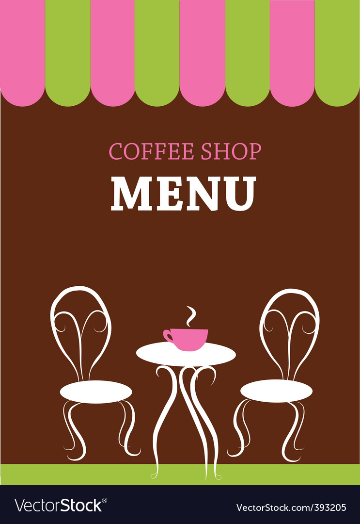 Cafe menu Royalty Free Vector Image - VectorStock