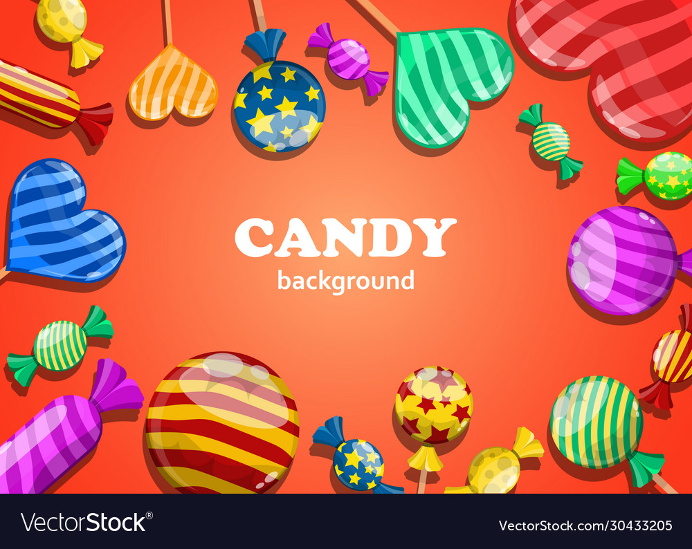 Candy background Royalty Free Vector Image - VectorStock