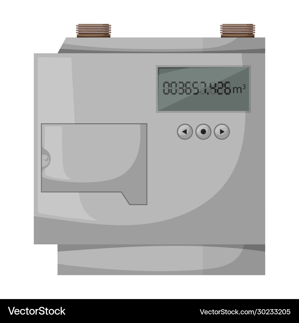 Gas meter iconcartoon icon isolated Royalty Free Vector