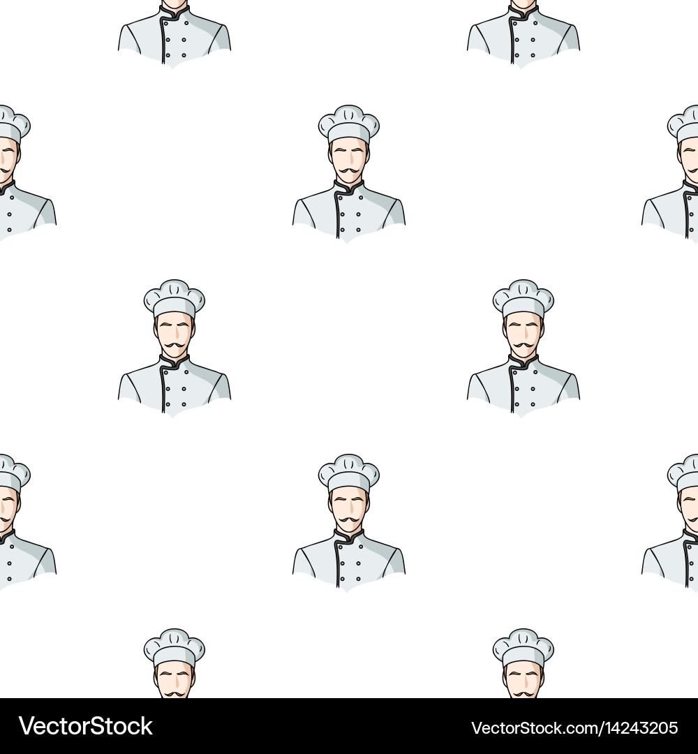 Restaurant chef icon in cartoon style isolated Vector Image