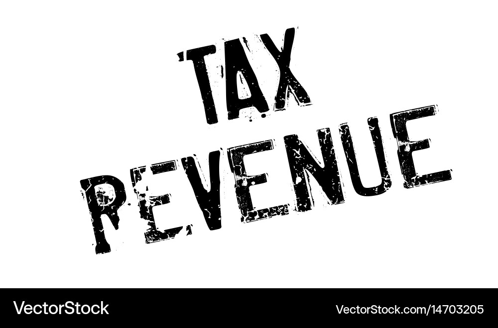 Tax revenue rubber stamp Royalty Free Vector Image