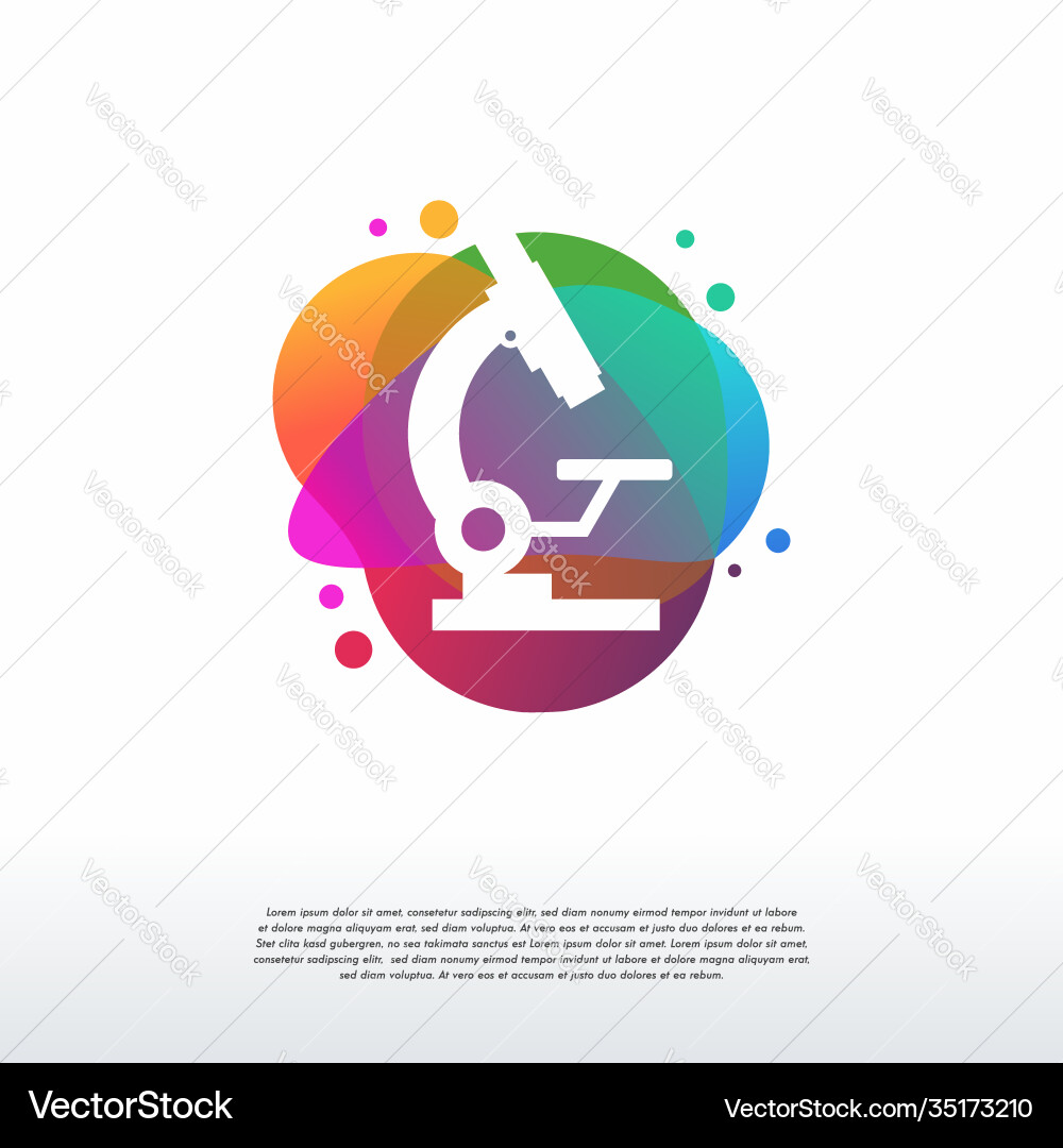 Colorful science designs concept color Royalty Free Vector