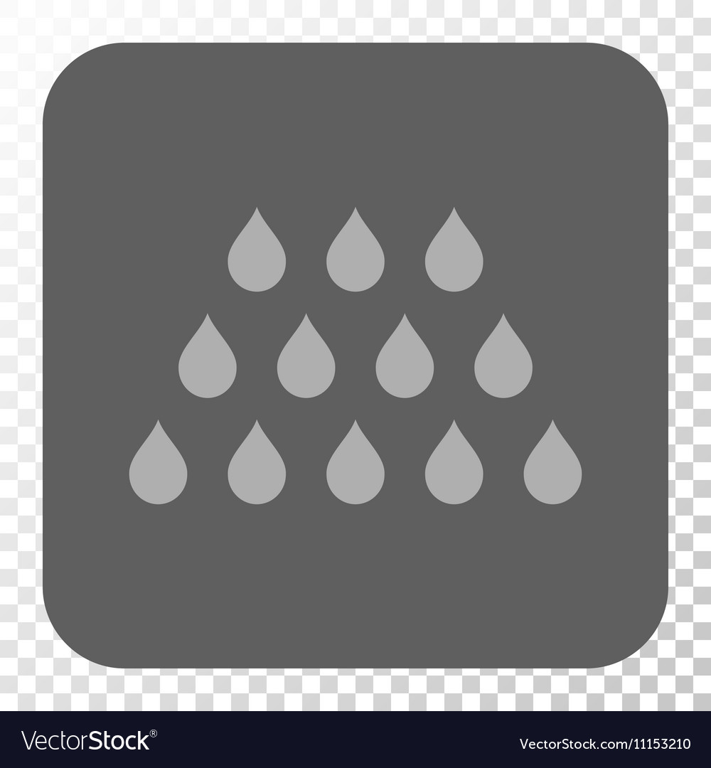 Drops rounded square button Royalty Free Vector Image