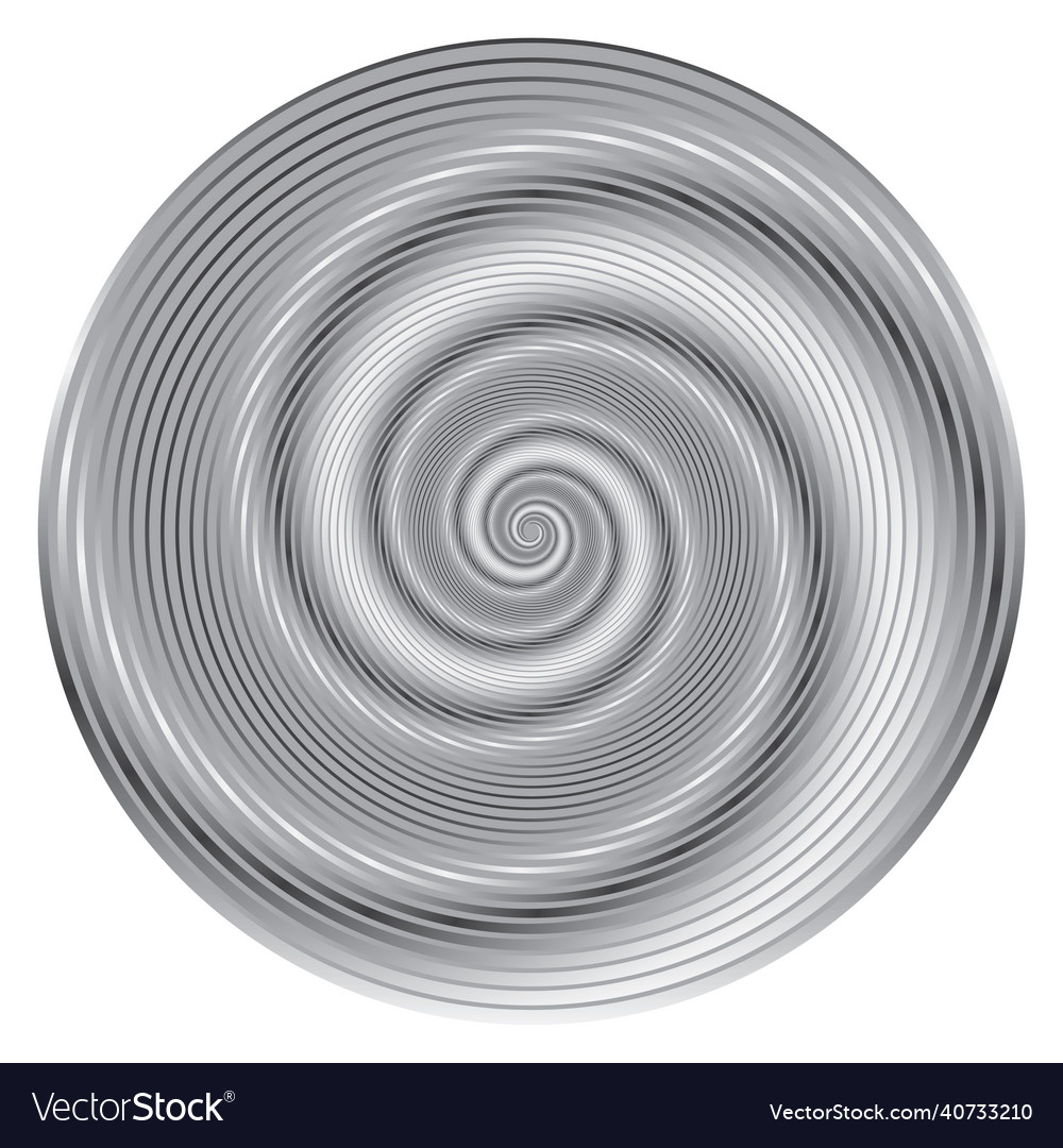 Halftone spiral pattern design element Royalty Free Vector