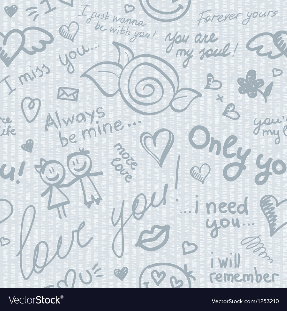 Hand drawn pattern Royalty Free Vector Image - VectorStock