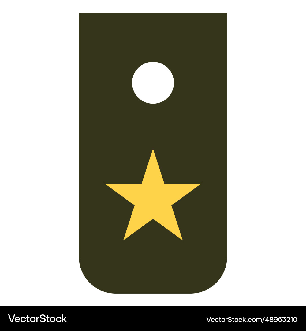 Recruit military rank icon Royalty Free Vector Image
