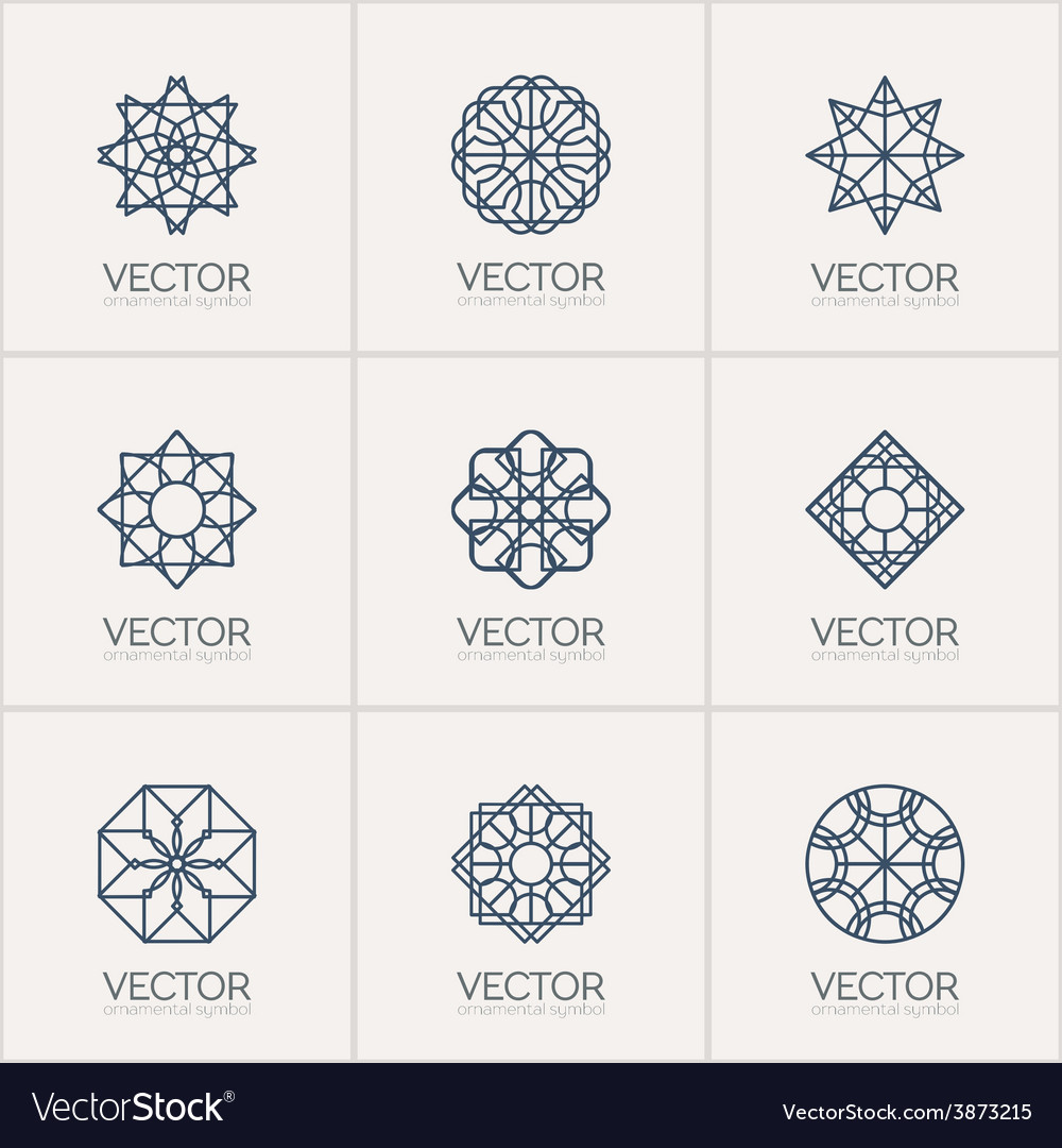 Geometric Symbols Royalty Free Vector Image - Vectorstock