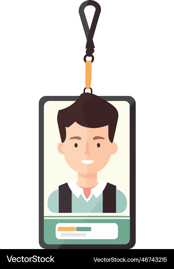 Id card employee icon Royalty Free Vector Image