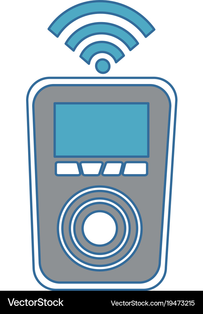 Voucher machine with wifi signal Royalty Free Vector Image