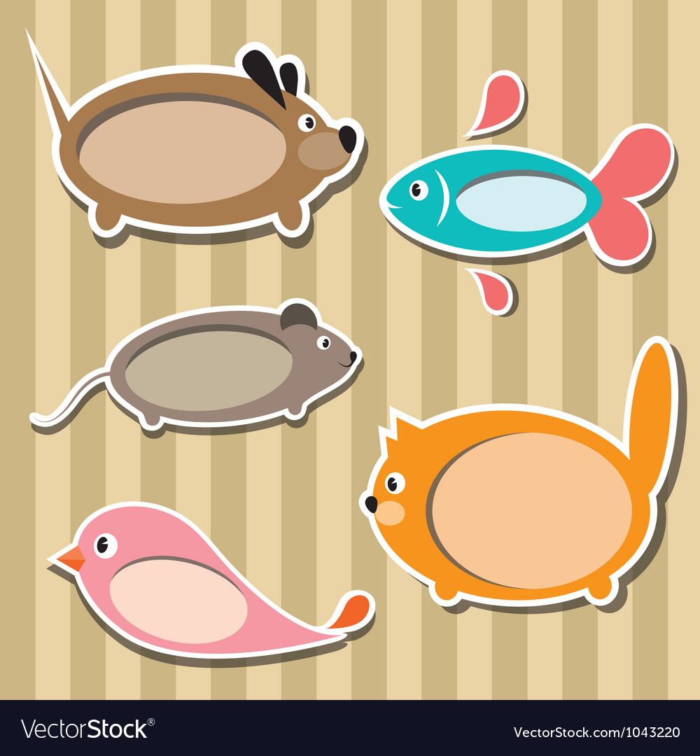 Animal frames Royalty Free Vector Image - VectorStock