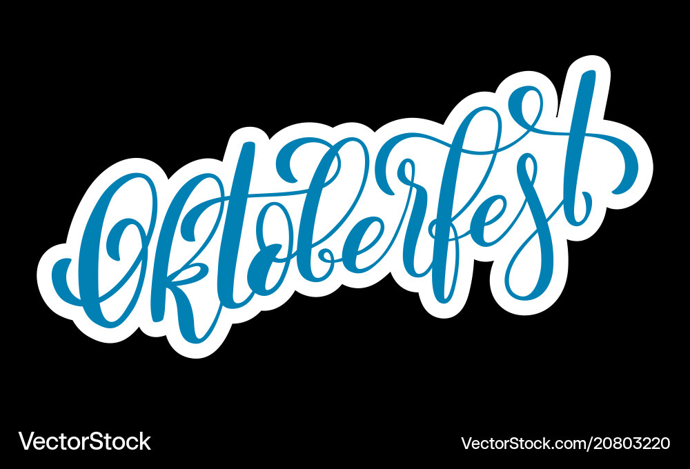 Happy oktoberfest poster Royalty Free Vector Image