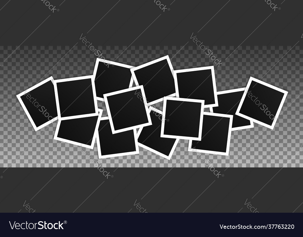 Set square photo frames Royalty Free Vector Image