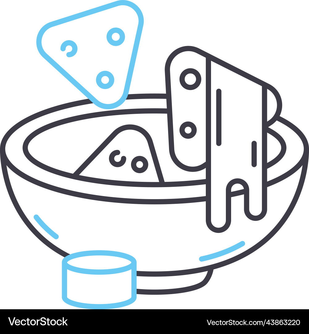 Snack bar line icon outline symbol Royalty Free Vector Image