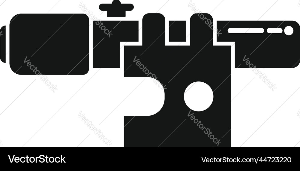 Sniper telescopic sight icon simple rifle Vector Image