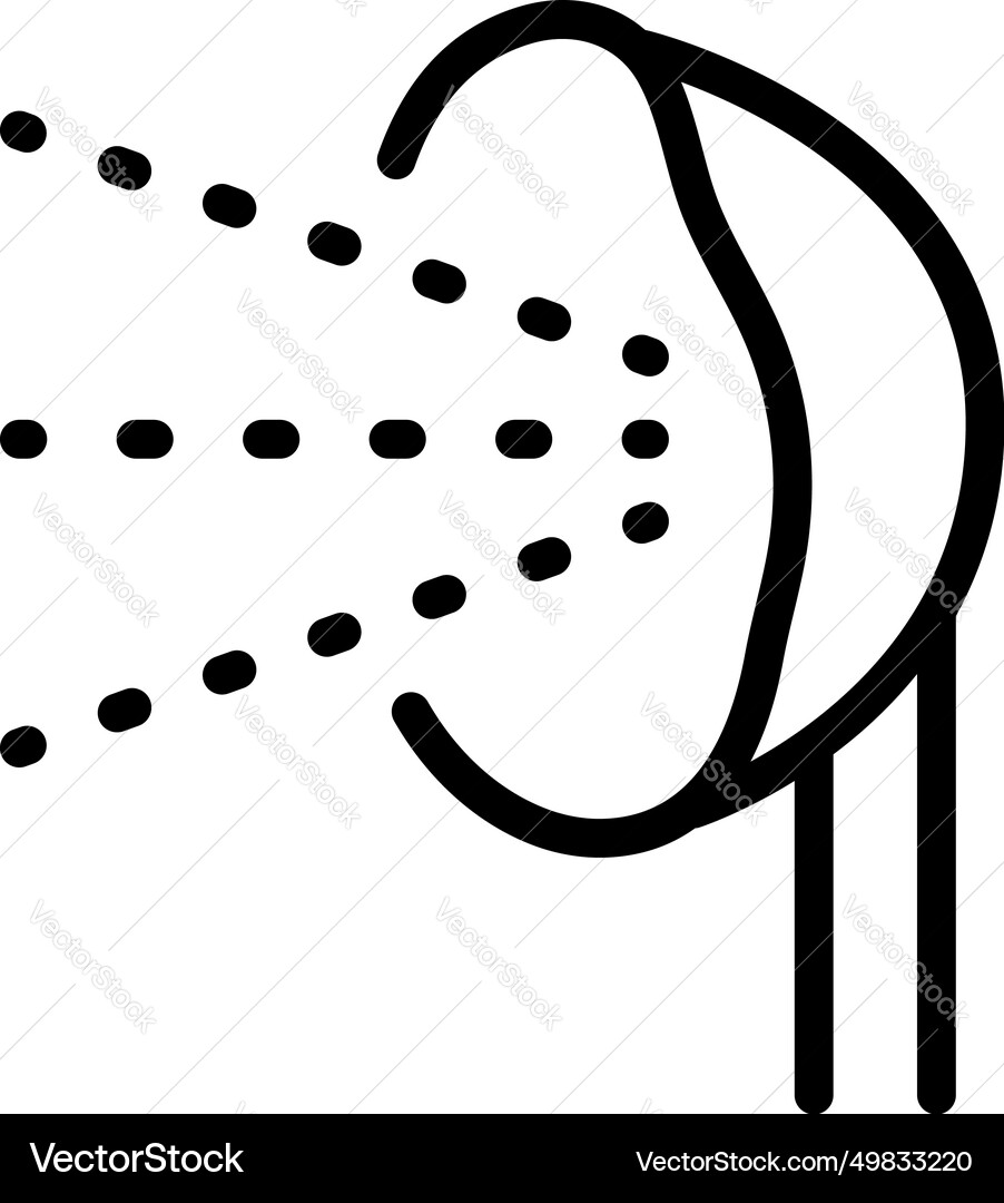 Spray cloud icon isolated on white Royalty Free Vector Image