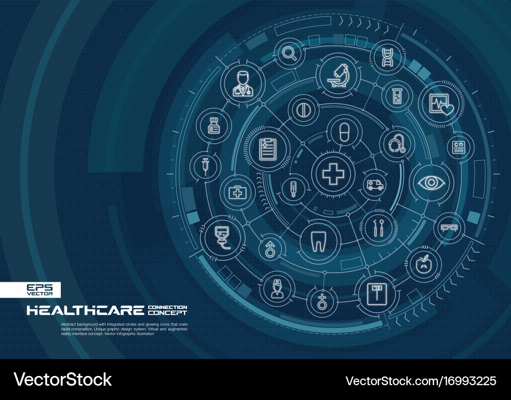 Abstract healthcare background Royalty Free Vector Image