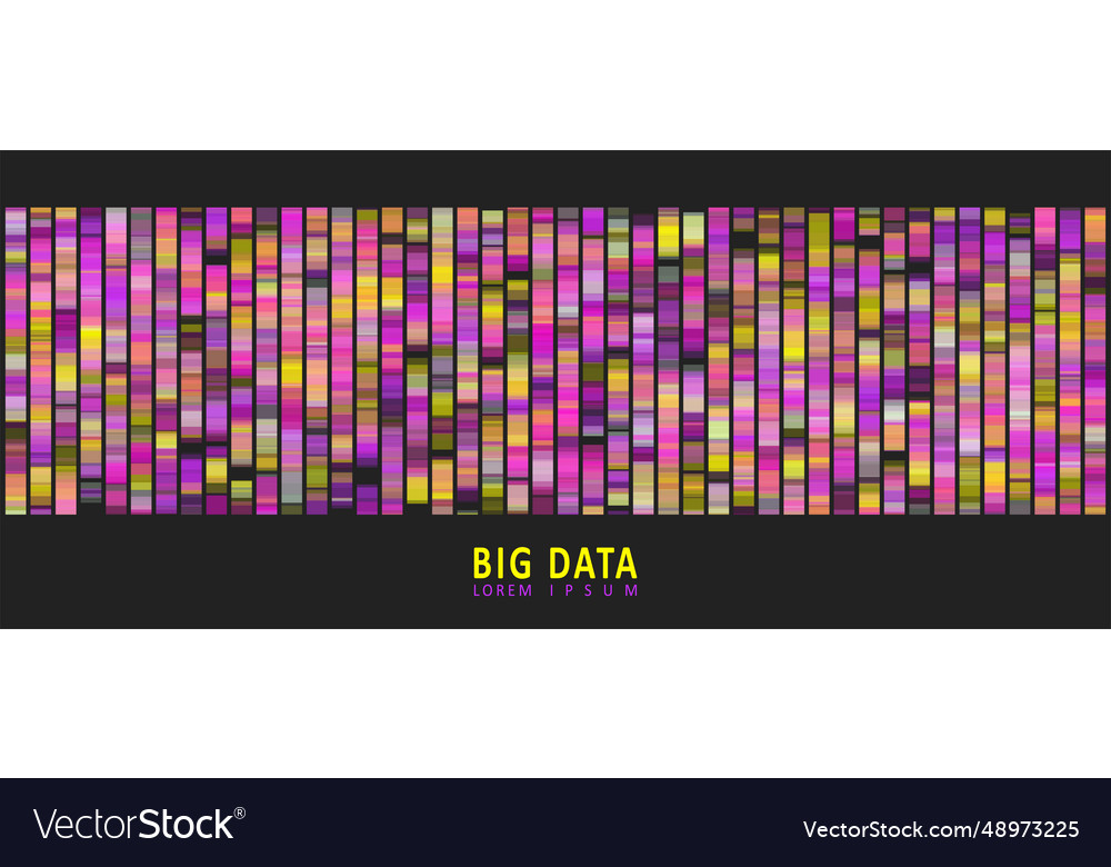 Big data visualization Royalty Free Vector Image