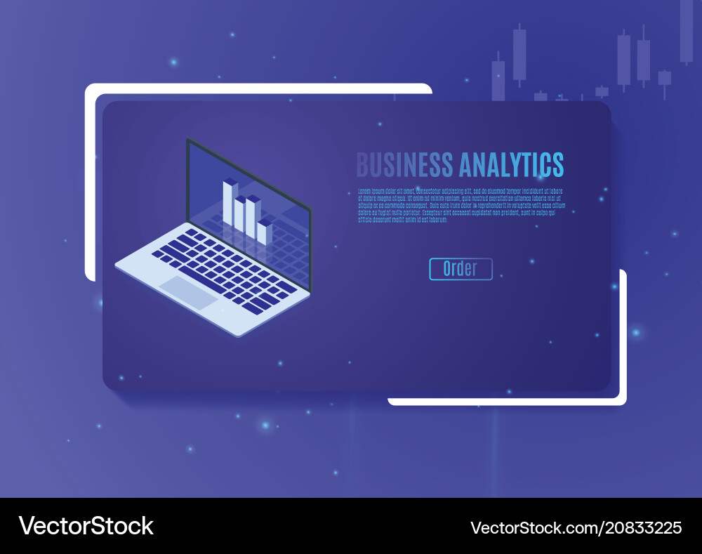 Graph of cryptocurrency graphics and analytics of Vector Image