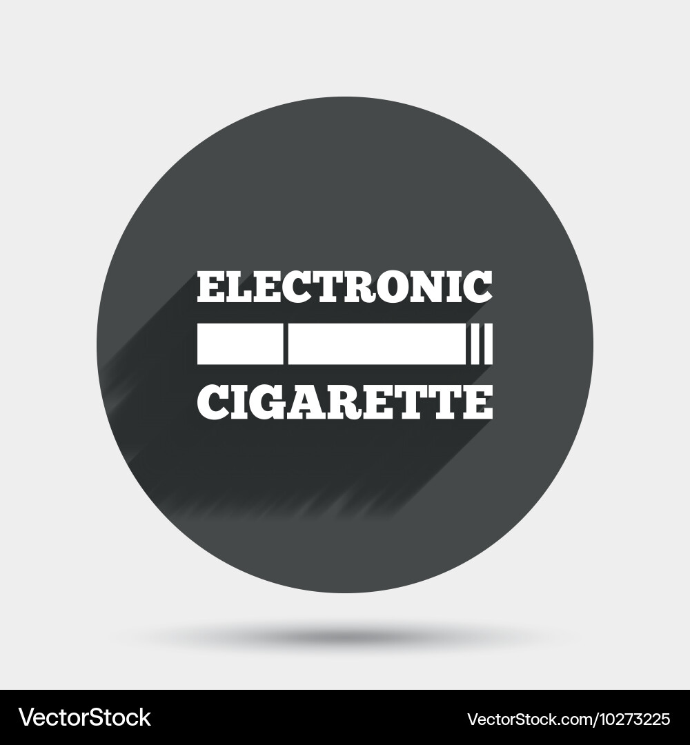 Smoking sign icon e-cigarette symbol Royalty Free Vector
