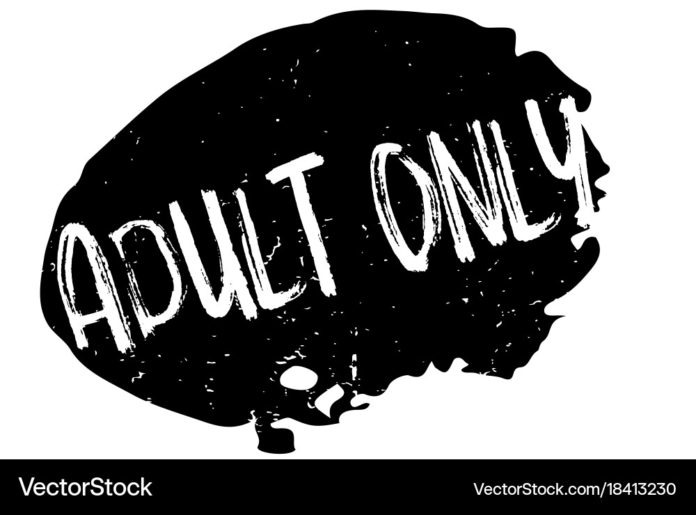 Adult only rubber stamp Royalty Free Vector Image